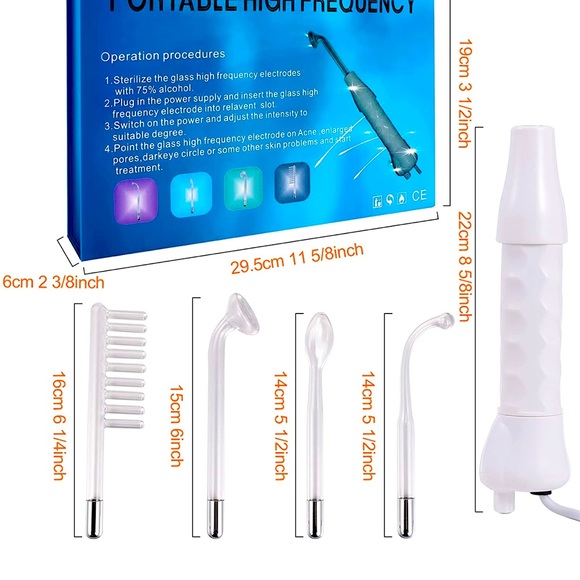 JinxWin | Bath & Body | High Frequency Portable Facial Machine Handheld ...